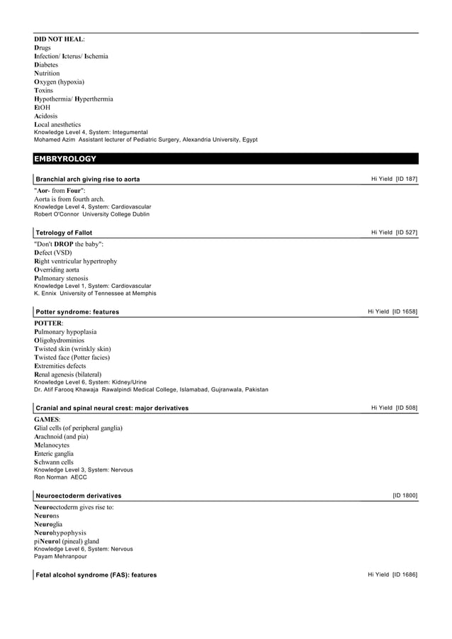 Medical mnemonics pdf_print_version | PDF