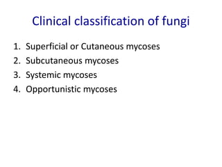 medical classification of fungi with examples.pptx