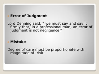 What is Medical Negligence By Dr. Ghazala Shaikh | PPT