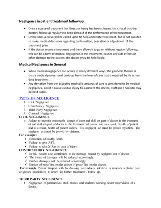 Medical negligence | DOCX