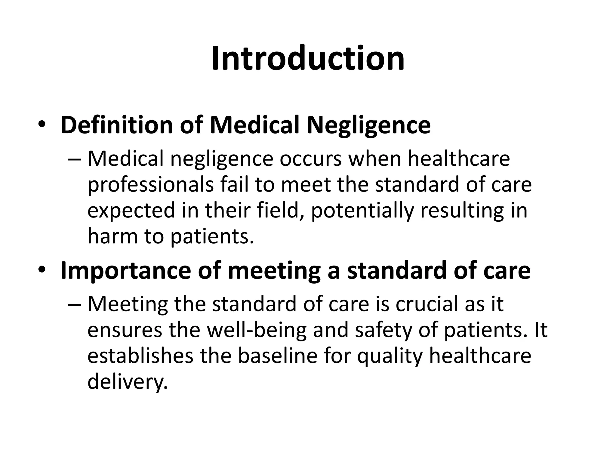 Medical Negligence in healthcare facilities.pptx