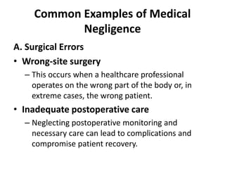Medical Negligence in healthcare facilities.pptx