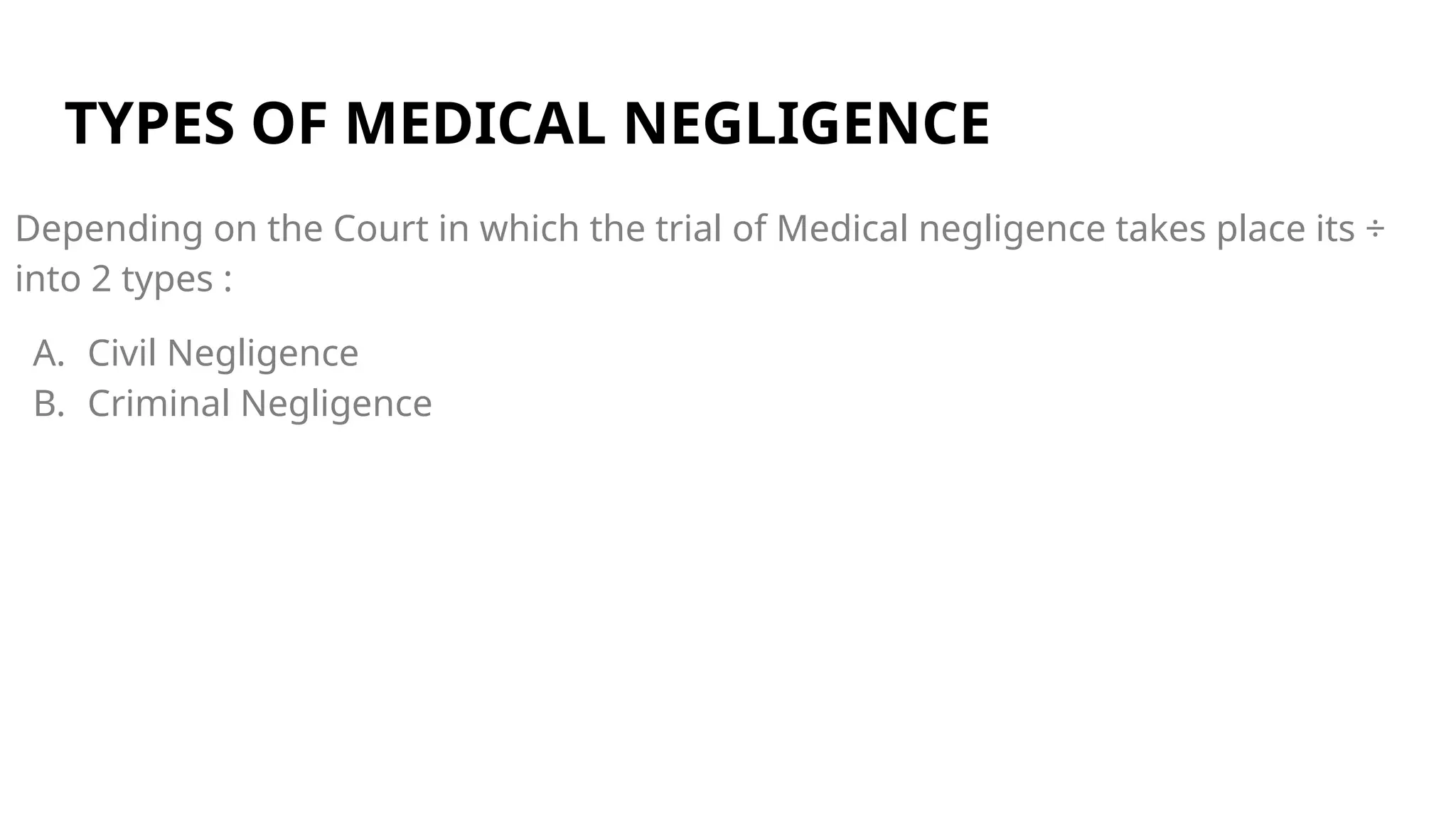 Forensic Medicine ( For MBBS Students ) : Medical Negligence | PPTX