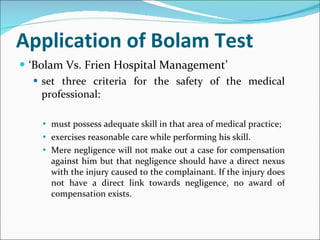 Medical negligence and consumer protection law | PPT