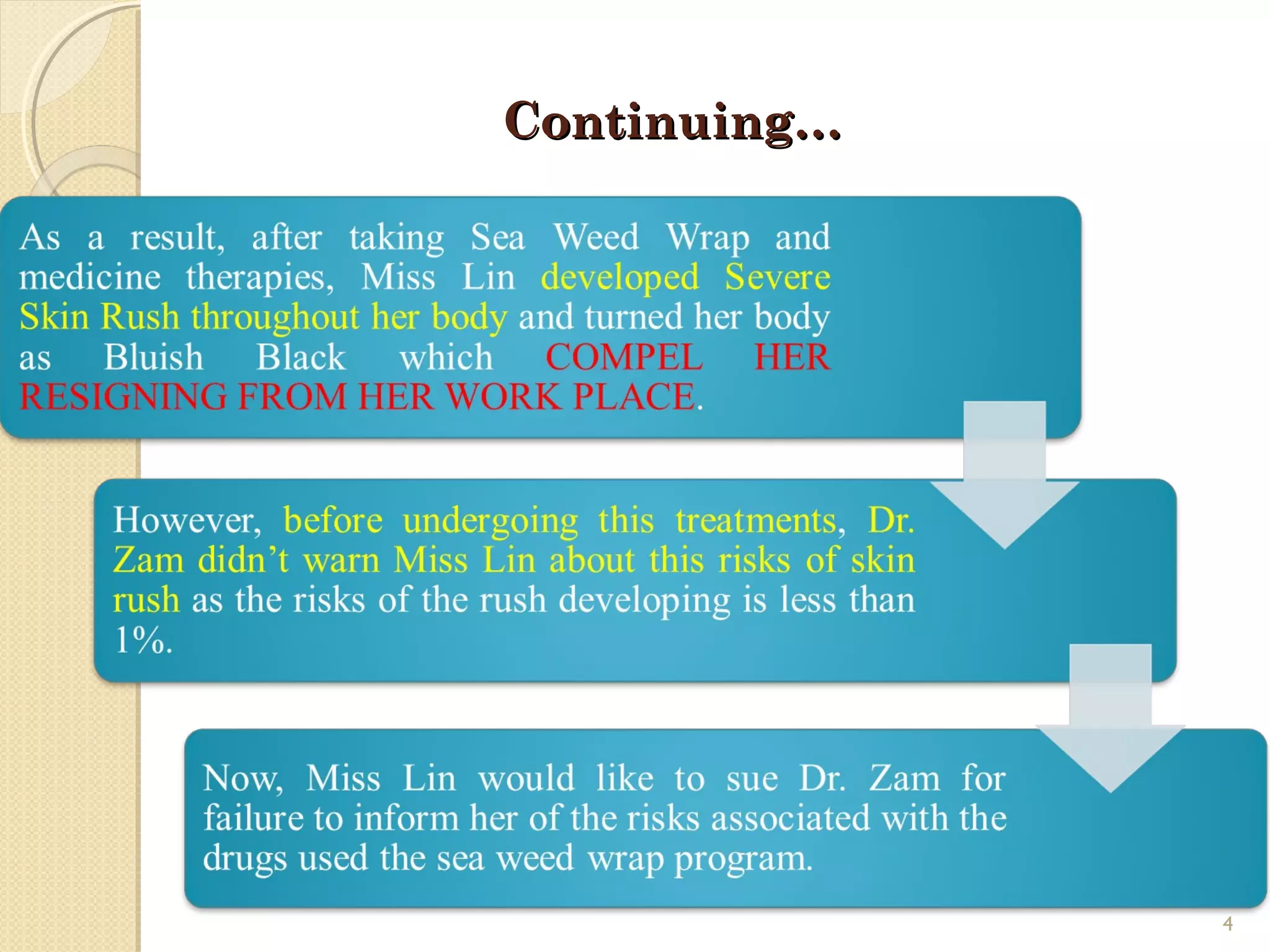 Medical negligence Law (Problem Solving Answer). | PPT