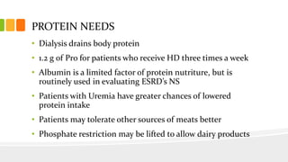 Medical nutrition therapy for Hemodialysis | PPTX