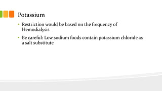 Medical nutrition therapy for Hemodialysis | PPTX
