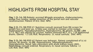 Medical nutrition therapy status post whipple procedure | PPTX