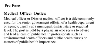 Medical officers Role in Educational Institutions | PPTX