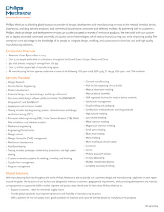 Phillips Medisize Medical Overview 2014 | PDF