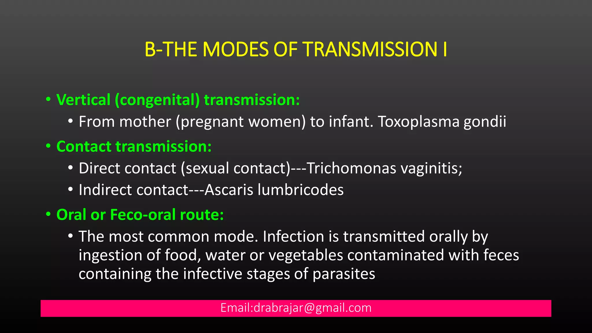 Medical Parasitology Lecture | PDF