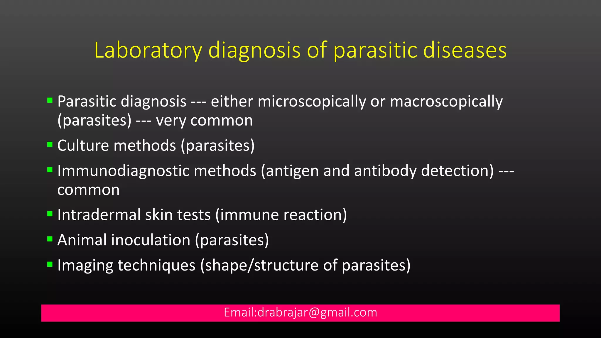 Medical Parasitology Lecture | PDF