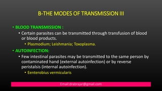 Medical Parasitology Lecture | PDF