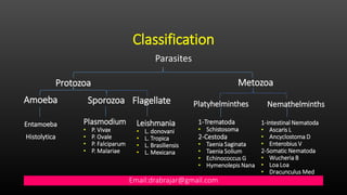 Medical Parasitology Lecture | PDF