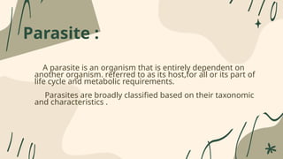Medical parasitology, Relationship between host & Parasite | PPT