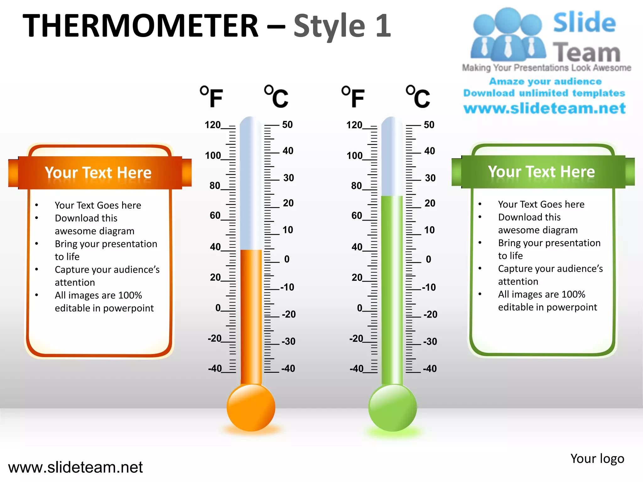 Medical patient measuring thermometer design 1 powerpoint ppt templates ...