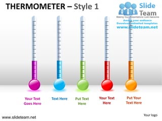 Medical patient measuring thermometer design 1 powerpoint ppt templates ...