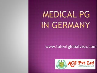 Medical pg in germany | PPT