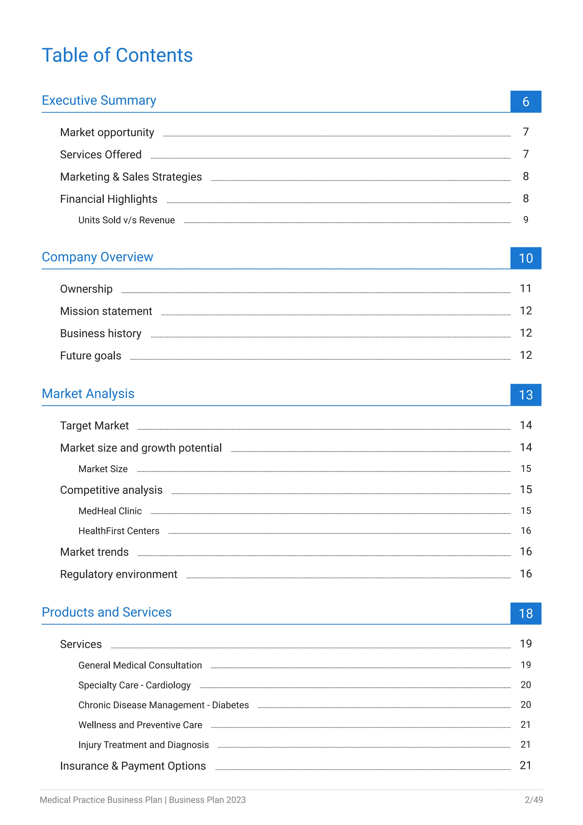medical practice business plan | PDF | Healthcare Industry | Industries