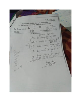 Medical Prescription of Emergency AIIMS New Delhi dated 09.11.2017 | PDF