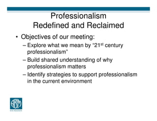 Medical Professionalism: A Multi-Stakeholder Approach | PDF