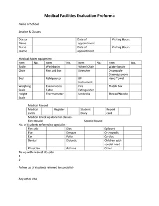 Medicalproforma | PDF