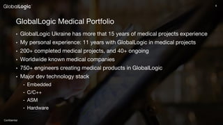 Medical Projects at GlobalLogic | PDF