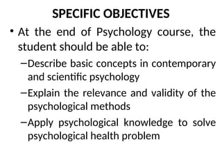 MEDICAL PSYCHOLOGY LECTURE 1 HCA- Health Care Assistant | PPT