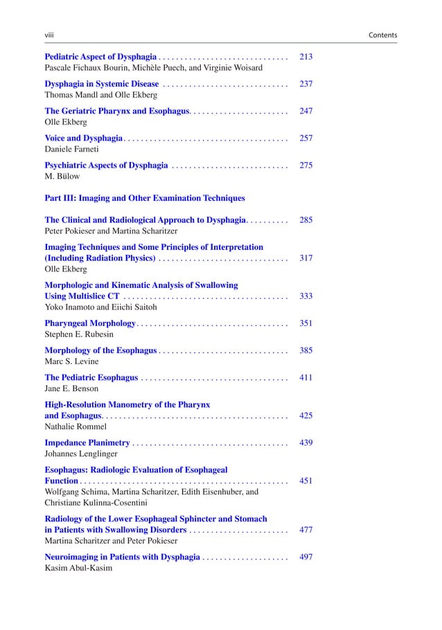 (Medical Radiology) Olle Ekberg - Dysphagia_ Diagnosis and Treatment-Springer International ...