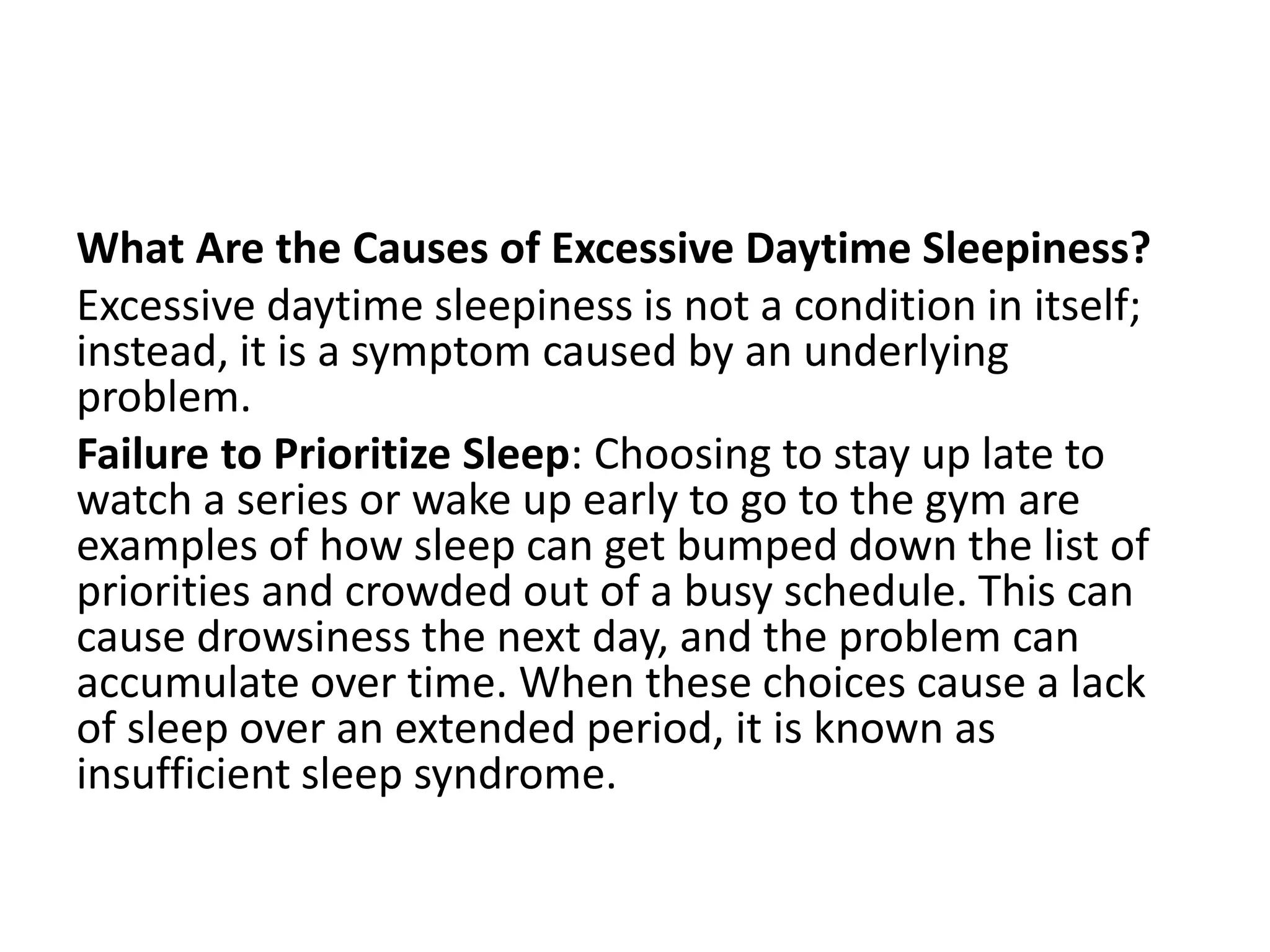 Medical reasons why are you feeling sleepy all the time | PPTX