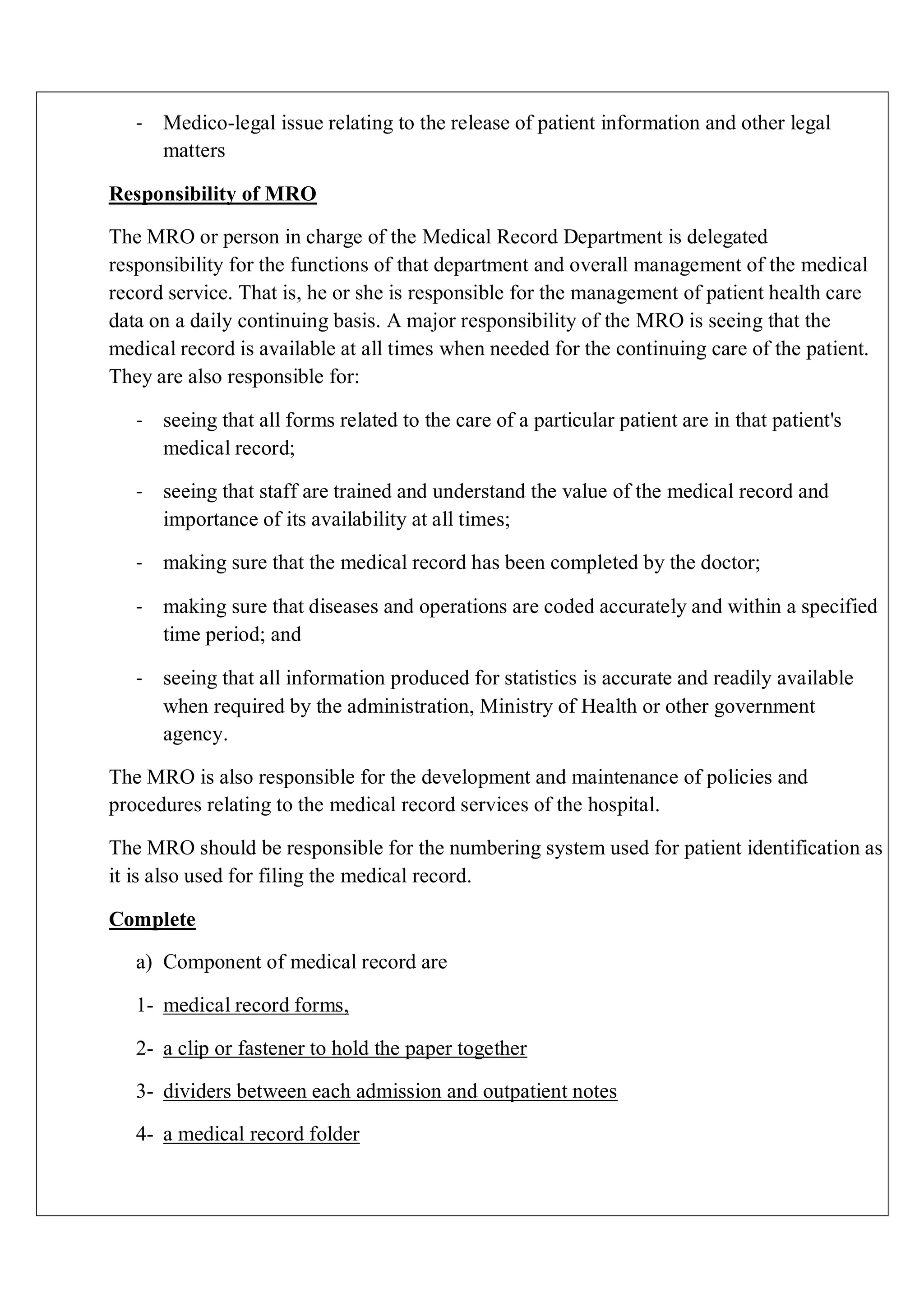 Medical record | PDF