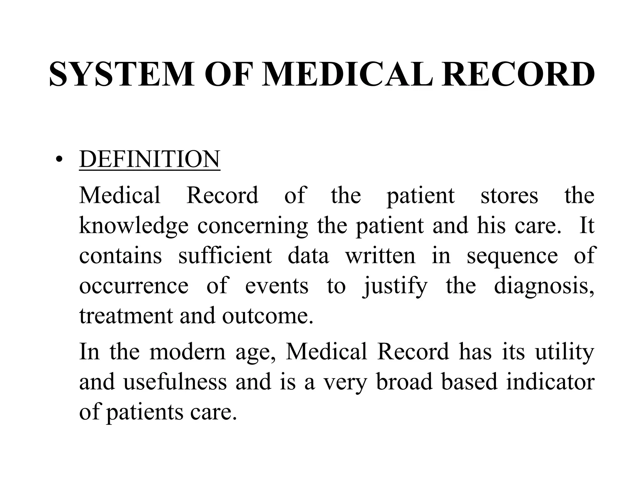 MEDICAL RECORD.ppt