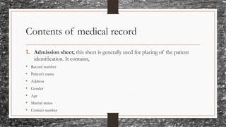 Biostatistics and community engagement|| medical Record in hospital or ...
