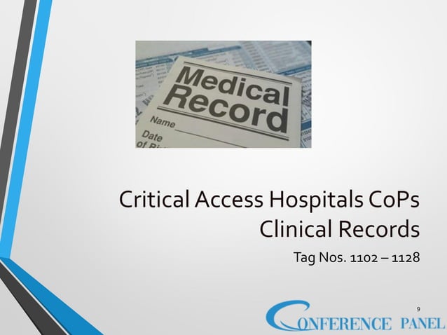 Medical Record Chapter: Meeting the CMS Hospital CoPs and Access ...