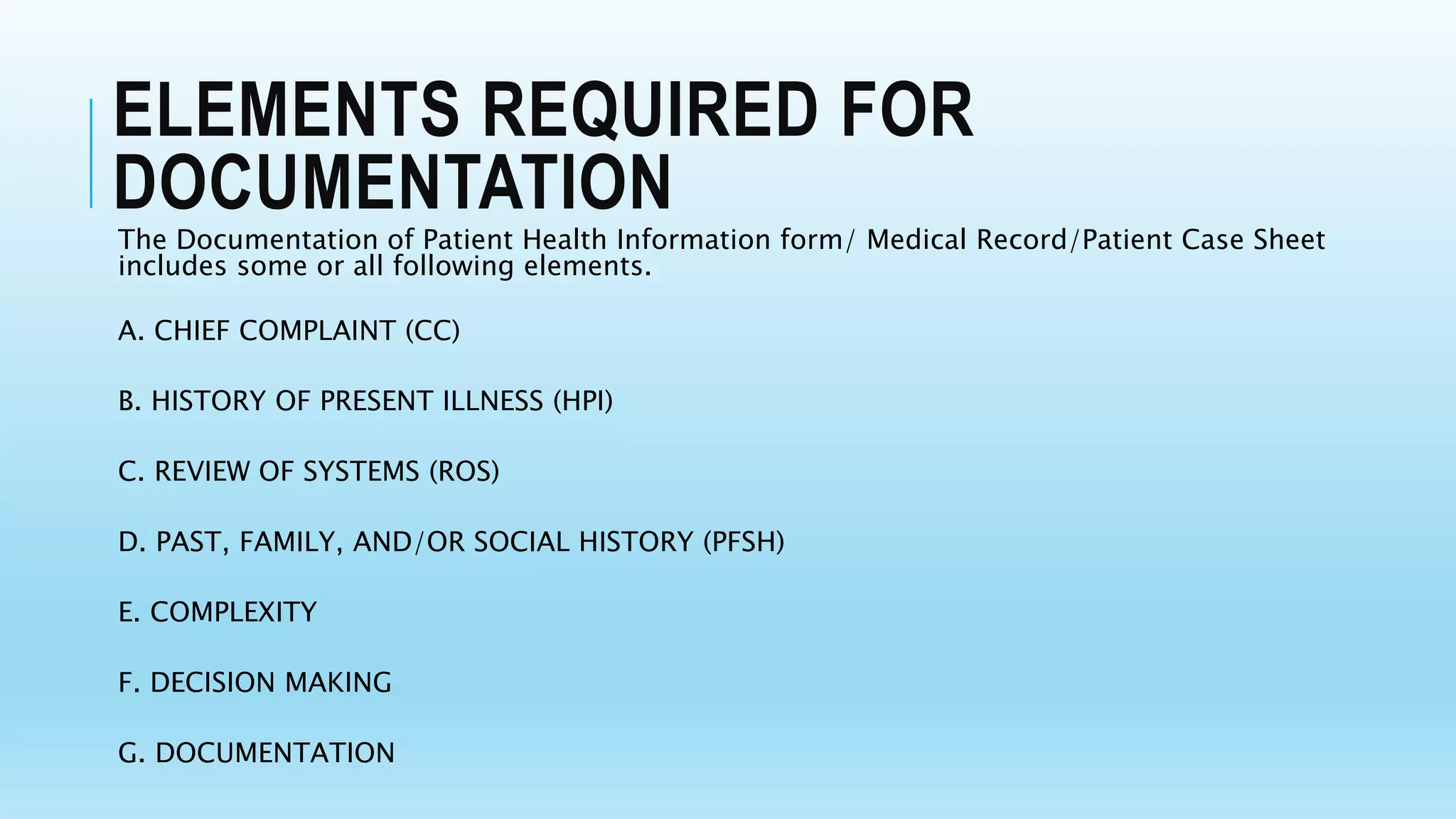 Medical record documentation | PPTX
