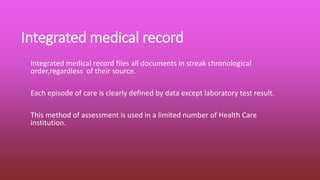 Medical record formats | PPTX