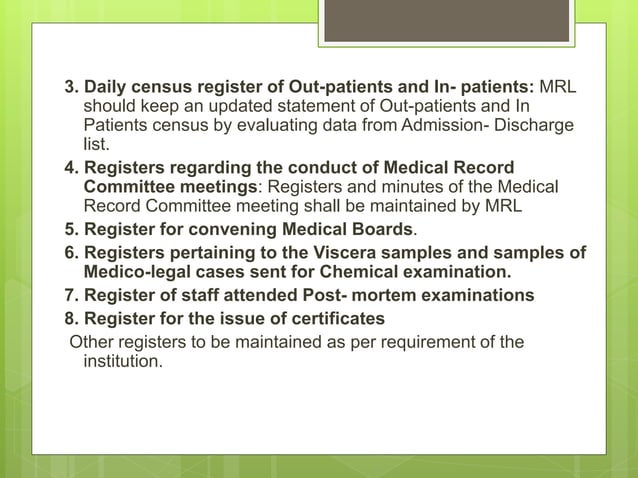 Medical record management | PPTX | Health Insurance | Insurance