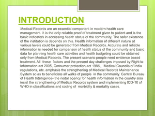 Medical record management | PPTX