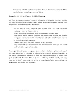 Medical Record Retrieval – Pain Points and How to Eliminate Them | PDF