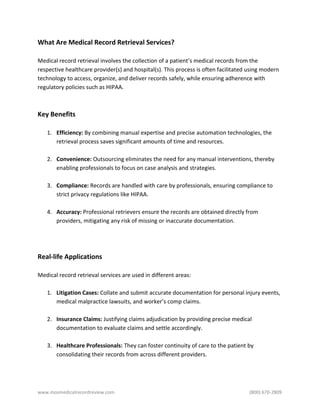 Medical Record Retrieval Services for Accurate Case Review.pdf