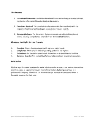 Medical Record Retrieval Services for Accurate Case Review.pdf