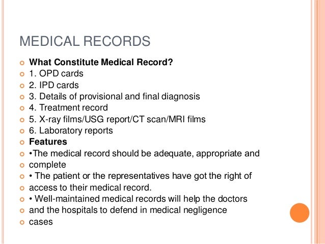 Medical records
