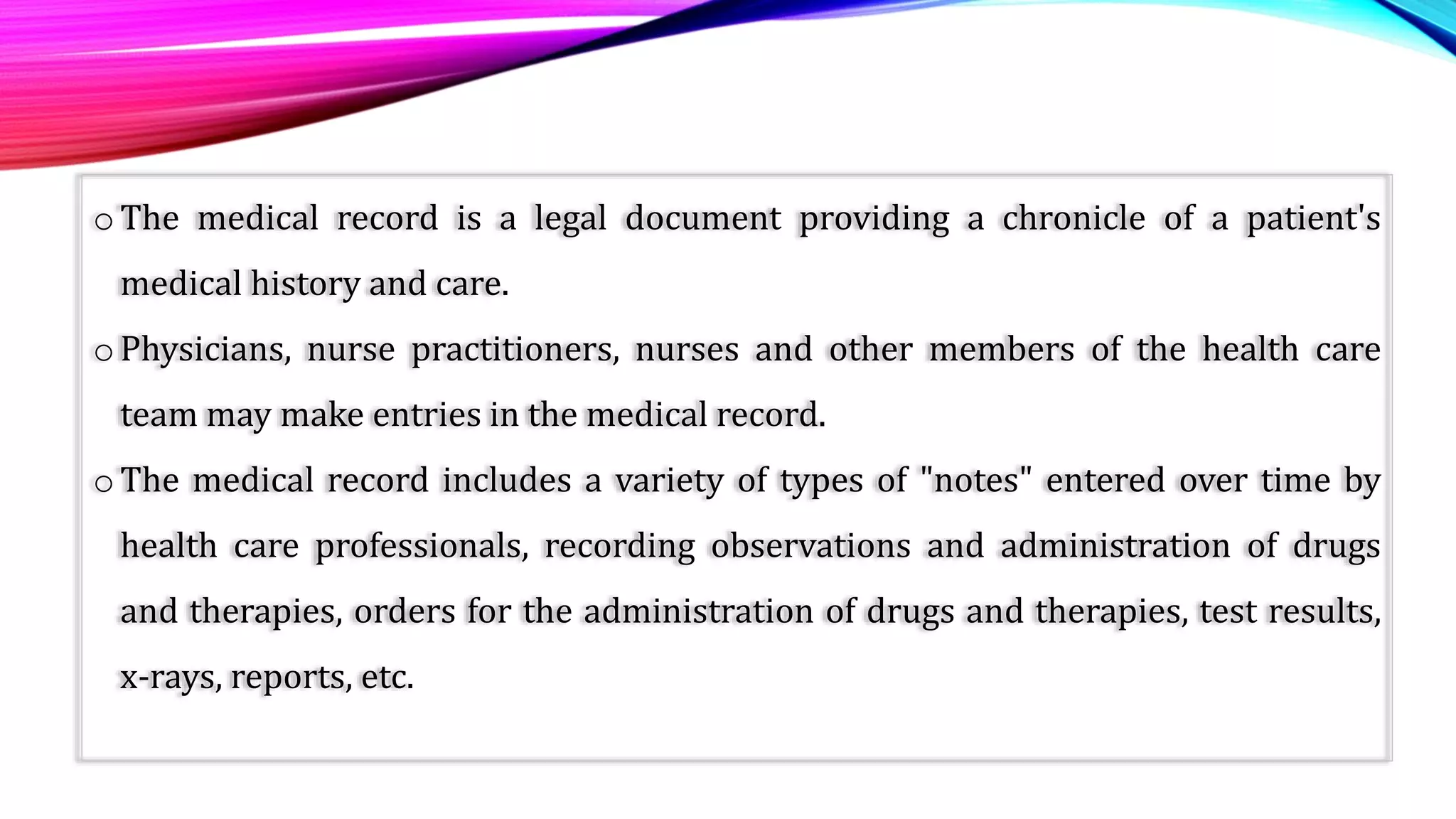 Medical records | PPTX
