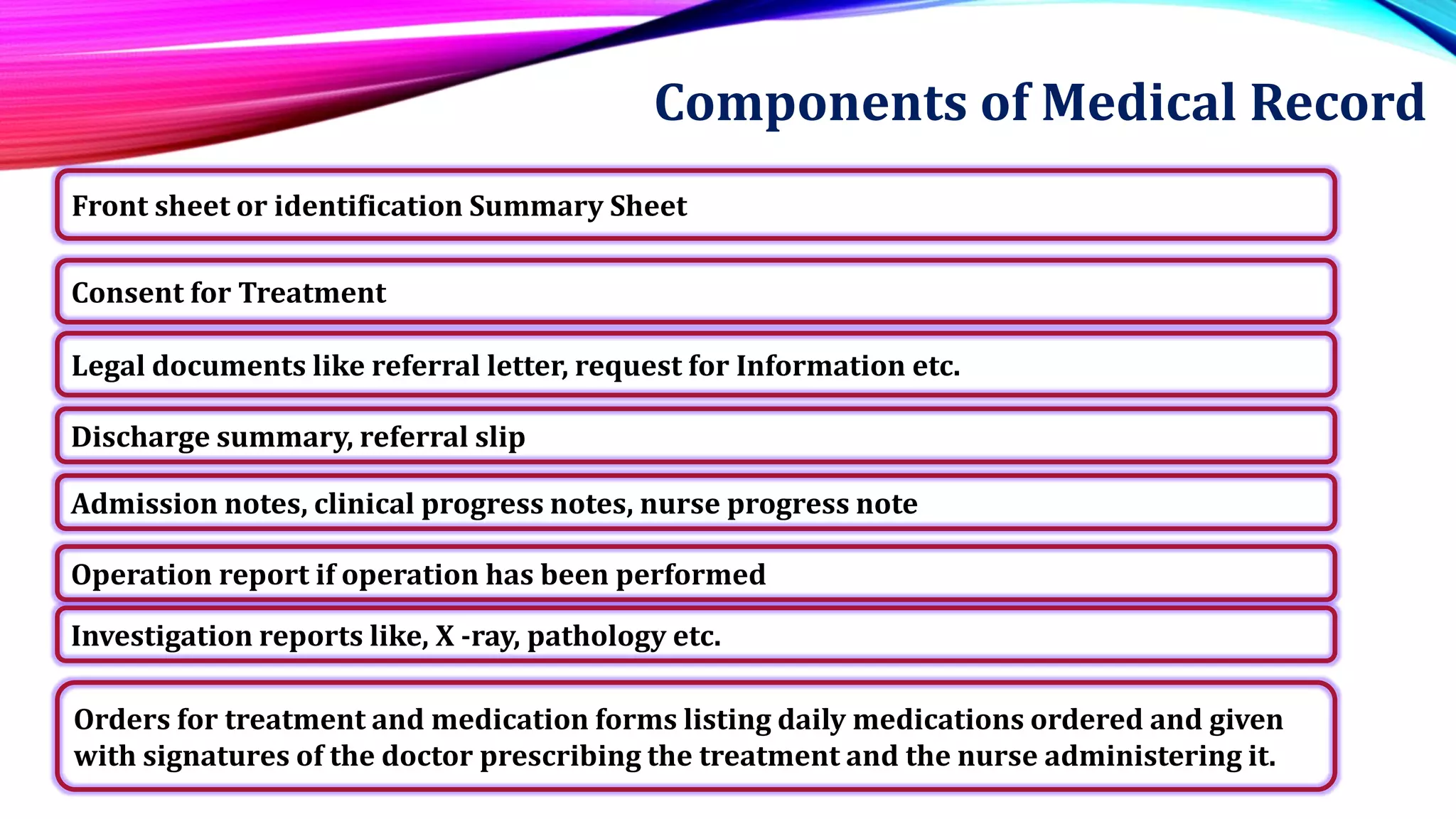 Medical records | PPTX