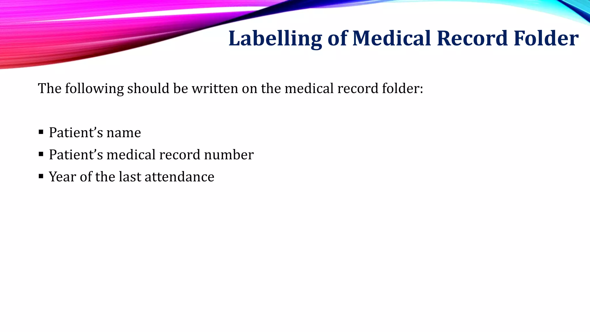 Medical records | PPTX