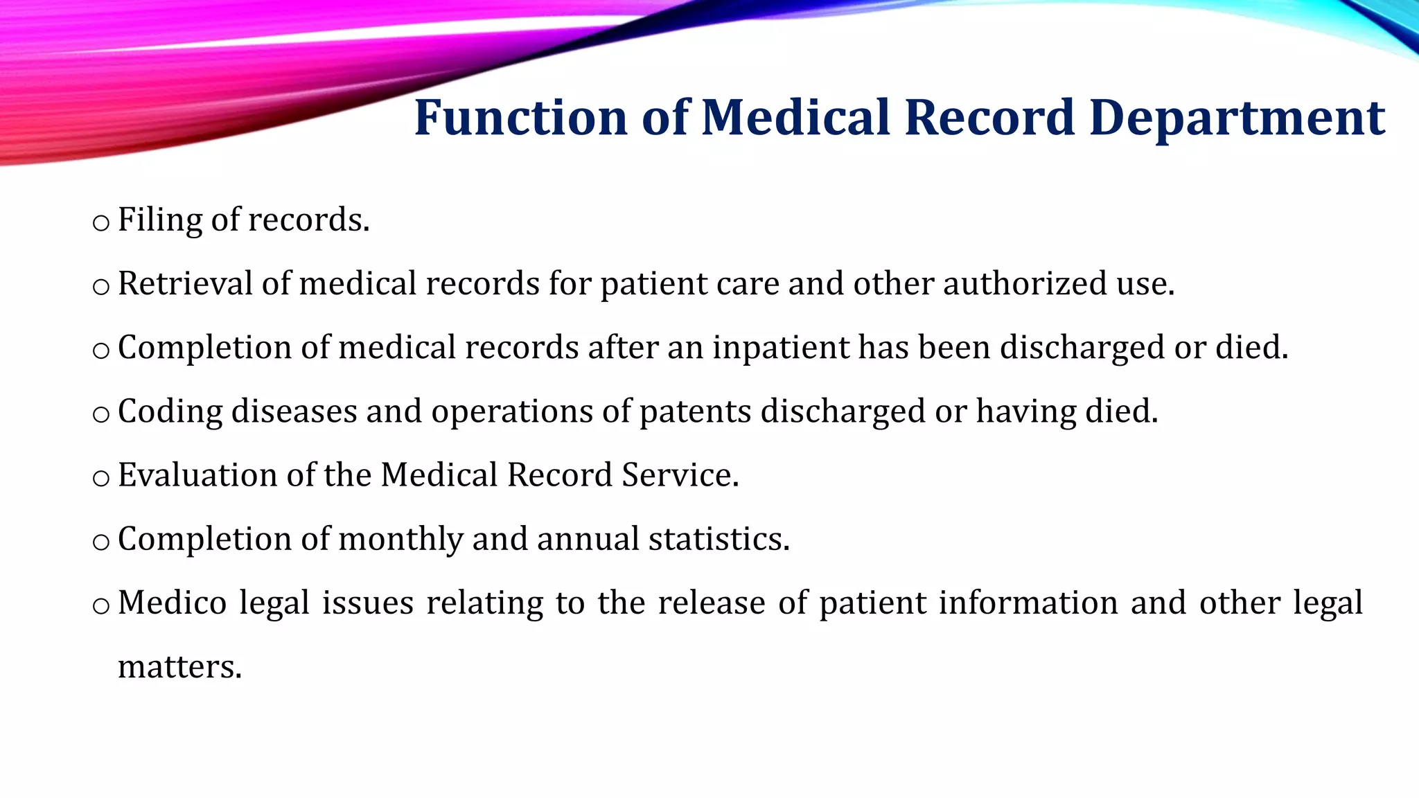 Medical records | PPTX