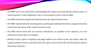 Medical records | PPTX