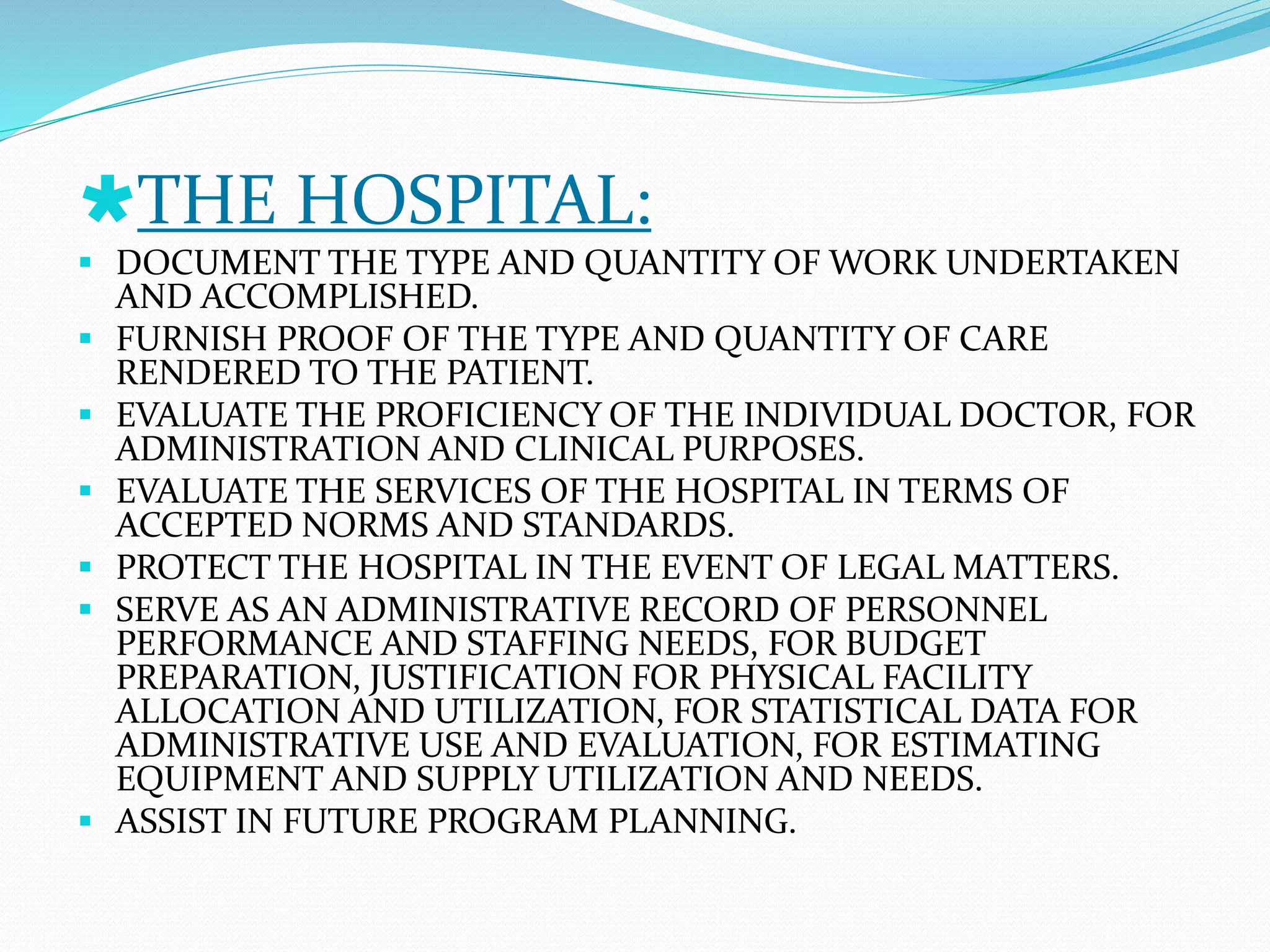 Medical Records Department | PPTX