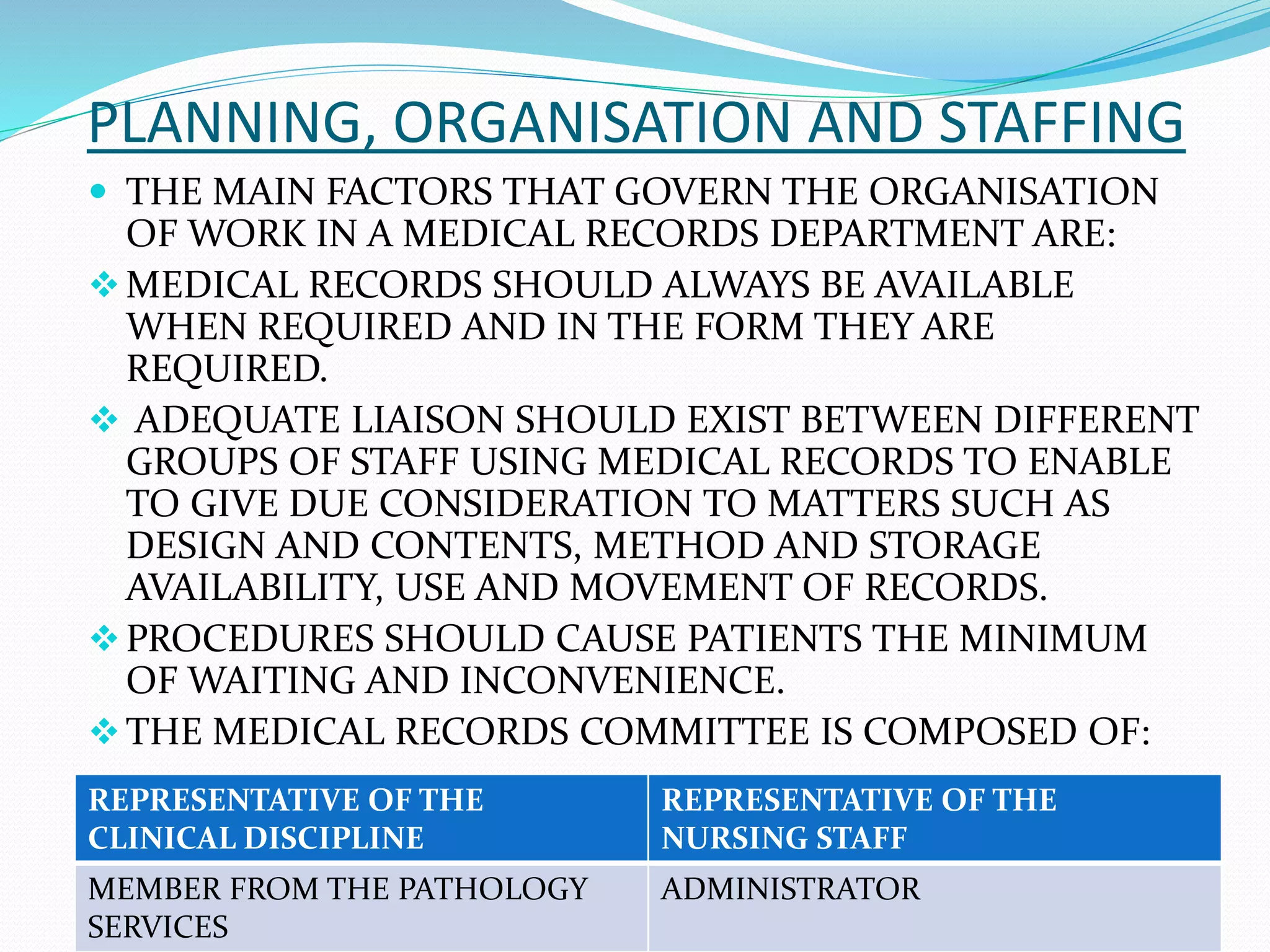 Medical Records Department | PPTX