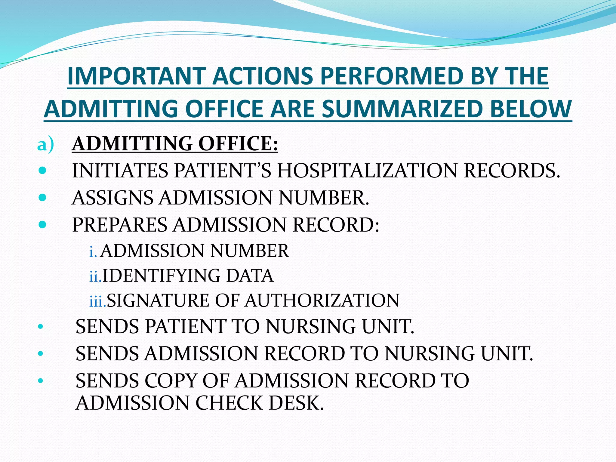 Medical Records Department | PPTX